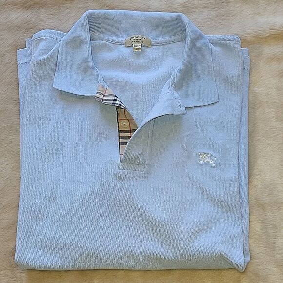 Burberry | Shirts | Burberry Classic Fiteddie Core Light Blue Polo ...